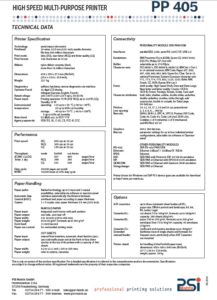 Data Sheet PP 405 - PSi Matrix
