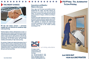 PSi PP 809 - The Alternative To Line Printing - PSi Matrix